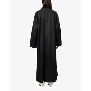 Nour Hammour Dorian Reversible Leather Shearling Coat