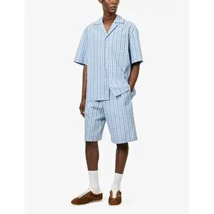 Bottega Veneta Checked Cotton-blend Shorts