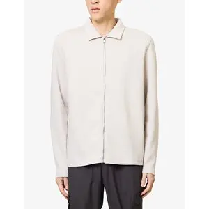 ARNE Zip-through Cotton-jersey Overshirt