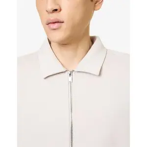 ARNE Zip-through Cotton-jersey Overshirt