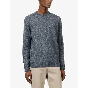 Corneliani Speckled-knit Wool-blend Jumper