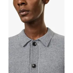 Paige Ribbed Wool-blend Cardigan