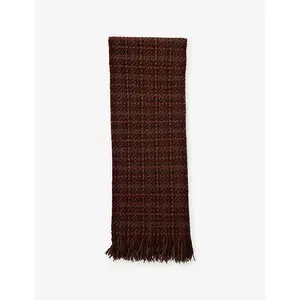 Corneliani Jacquard Wool Scarf