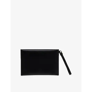 CHRISTIAN LOUBOUTIN Bettina Flat Leather Pouch - Black