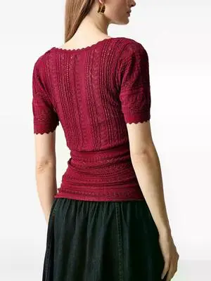 MORGAN Jirina Button-front Flared Denim Skirt