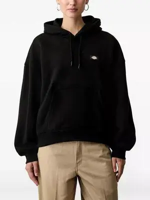 Dickies Logo-patch Drawstring Hoodie - Black