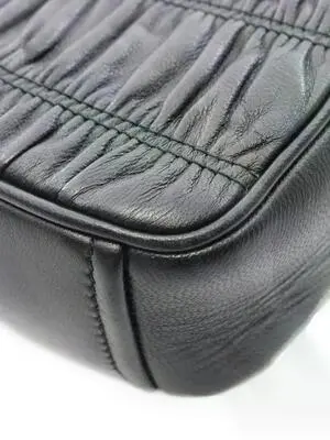 Prada 2010s Nappa Gaufre Chain Shoulder Bag