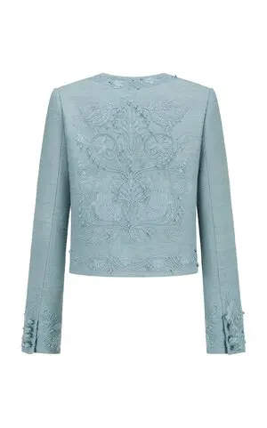 INTO THE EAST Embroidered Silk Jacket