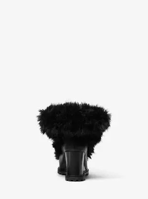 Michael Kors Blakely Faux Fur Wedge Boot In Size By