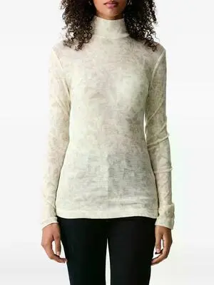 MOS MOSH Mmxinna Floral-print High-neck Top
