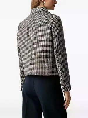MORGAN Houndstooth-pattern Button-up Jacket