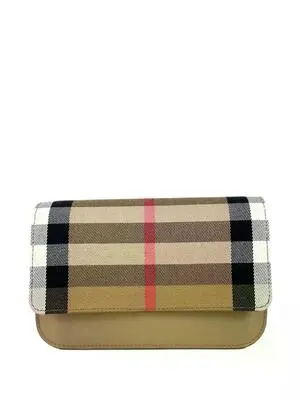 Burberry Madison Check Crossbody Bag - Neutrals
