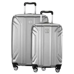 SKYWAY Nimbus 5.0 Hardside Expandable 2 Piece Luggage Set - Silver