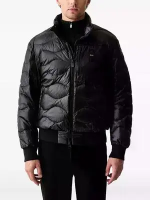 BLAUER. Daniel Wave-quilted Padded Jacket - Black