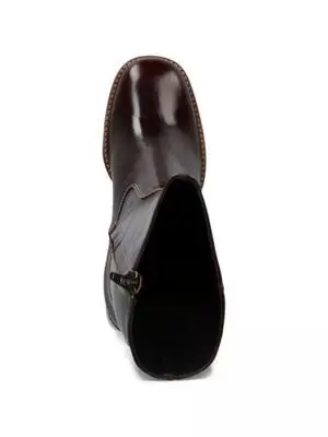 BILLI BI Contrast-stitched Block-heel Boots