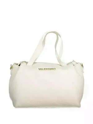MARIO VALENTINO Grained-effect Logo-lettering Tote Bag - Neutrals