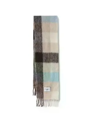 Marc O'polo Check-pattern Fringed Scarf