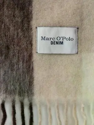 Marc O'polo Check-pattern Fringed Scarf