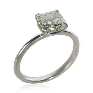 Tiffany & Co. 1.33 Ct Square Mixed Cut Diamond True Solitaire Engagement