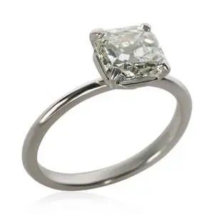 Tiffany & Co. 1.33 Ct Square Mixed Cut Diamond True Solitaire Engagement