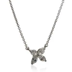 Tiffany & Co. Diamond Small Model Victoria Pendant - Platinum
