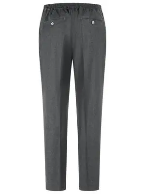 AMI Paris Grey Virgin Wool Trousers