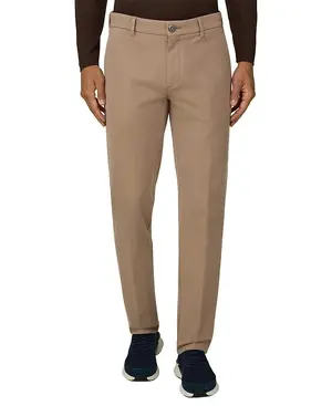 Boggi Milano Stretch Cotton Trousers - Camel
