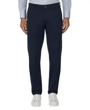 Boggi Milano Stretch Cotton Trousers - Navy