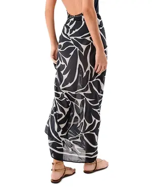 VIX PAULA HERMANNY Printed Sarong Swim Cover-up