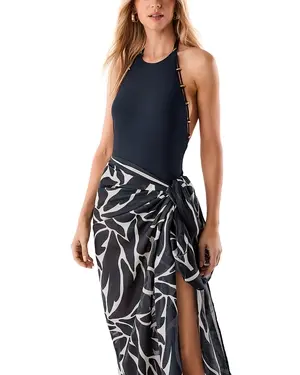 VIX PAULA HERMANNY Printed Sarong Swim Cover-up