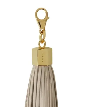 LANVIN Leather Pompom Bag Charm