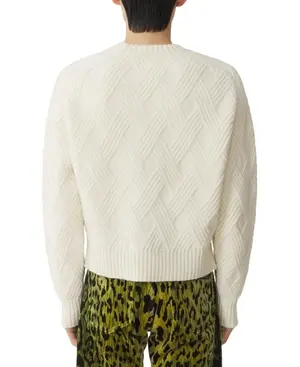 LANVIN Cable-knit Wool Sweater - Cloud
