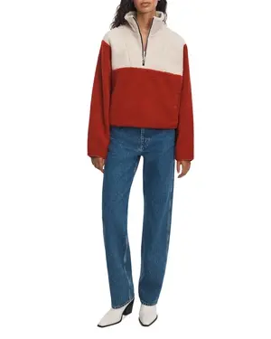 Rag & Bone Charly Colorblocked Half Zip Pullover