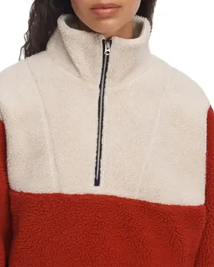 Rag & Bone Charly Colorblocked Half Zip Pullover