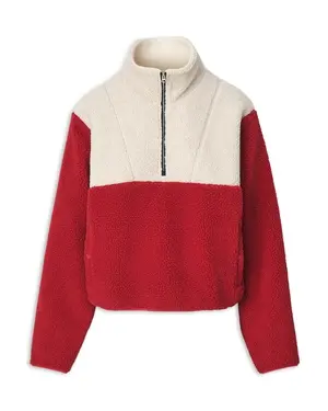 Rag & Bone Charly Colorblocked Half Zip Pullover