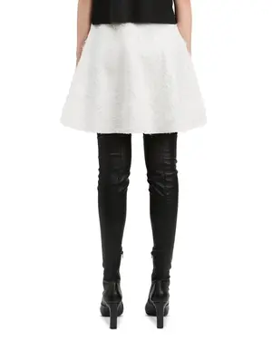 Derek Lam 10 Crosby Giovanna Feather Flared Mini Skirt