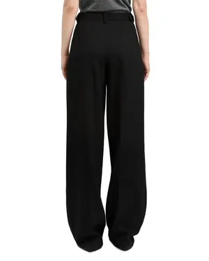 Derek Lam 10 Crosby Cyndi Twill Pleated Wide Leg Pants