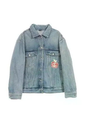Gucci 2010s Les Pommes Apple-patch Denim Jacket