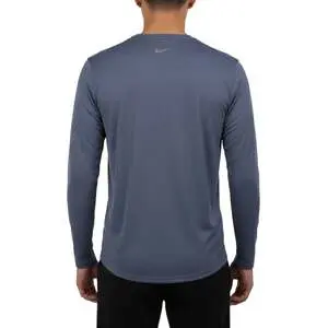 Nike Miler Dri-fit Ultraviolet Protection Winterized T-shirt - Diffused Blue