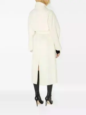 Elisabetta Franchi Coat In Wool Double-cloth