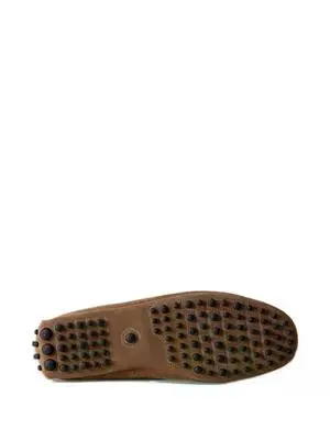 Car Shoe Hand-stitched Suede Loafers