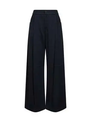 Brunello Cucinelli Cobalt Blue Cotton And Silk Interlock Track Pants - Multicolor