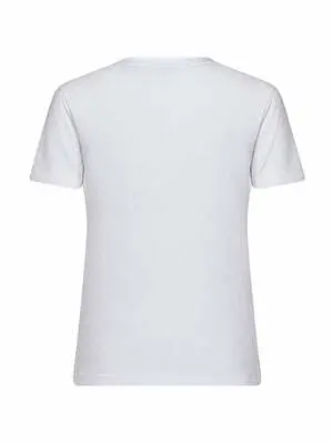 Etro White Cotton Jersey Printed T-shirt