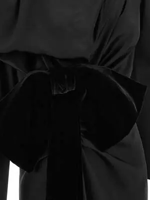 Balmain Velvet Bow Dress