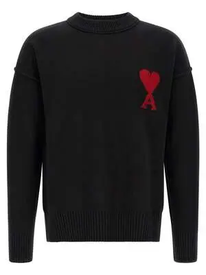 AMI Paris De Coeur' Sweater - Black