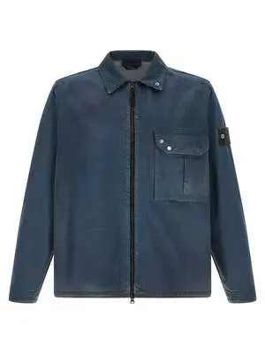 Stone Island Overshirt Capsule Denim Research - Blue