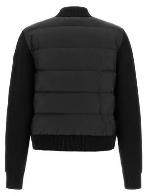 Moncler Padded Back Cardigan - Black