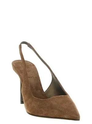 Brunello Cucinelli Suede Slingbacks