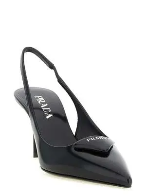 Prada Brushed Leather Slingback