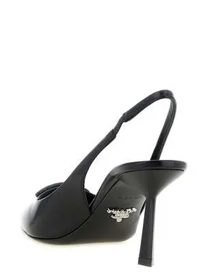 Prada Brushed Leather Slingback